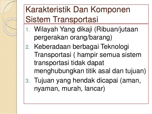 Sistem transportasi pertemuan ke 1