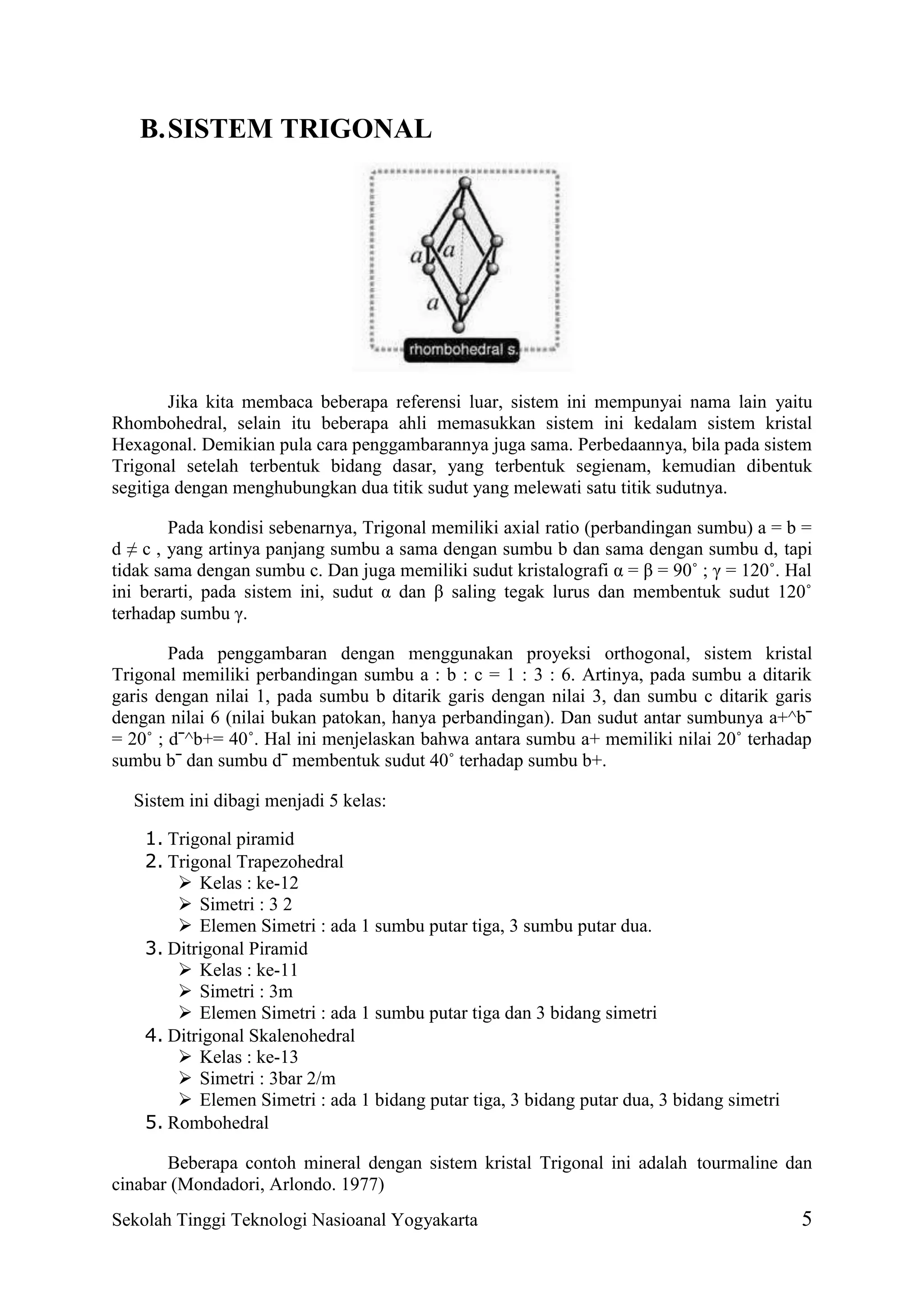 Sistem trigonal | DOCX