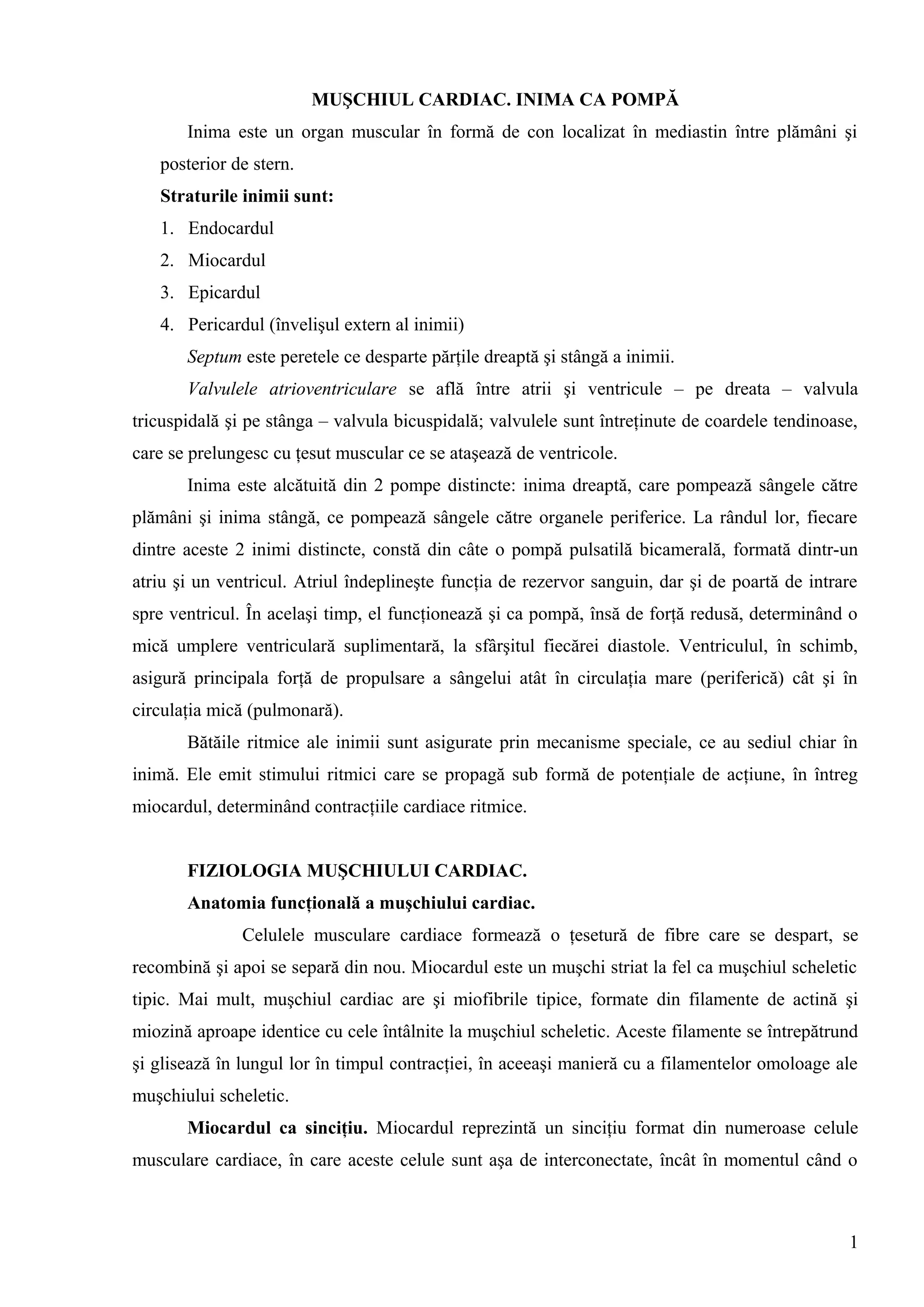 Sistemul cardiovascular | DOC