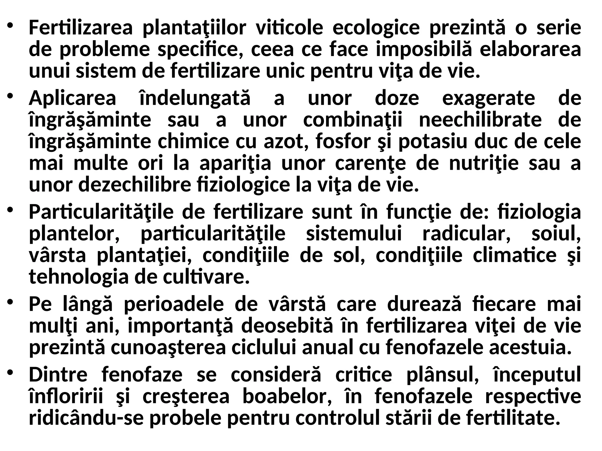 SISTEMUL DE FERTILIZARE LA CULTURA VITEI DE VIE ECOLOGICĂ.ppt