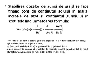 SISTEMUL DE FERTILIZARE LA CULTURA VITEI DE VIE ECOLOGICĂ.ppt