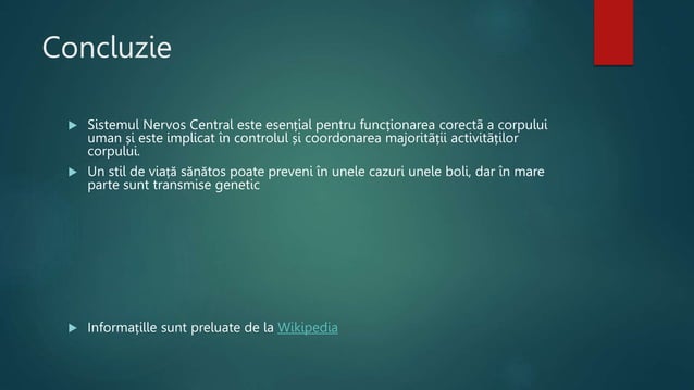 Boli ale Sistemul Nervos Central (SNC) pptx | PPTX