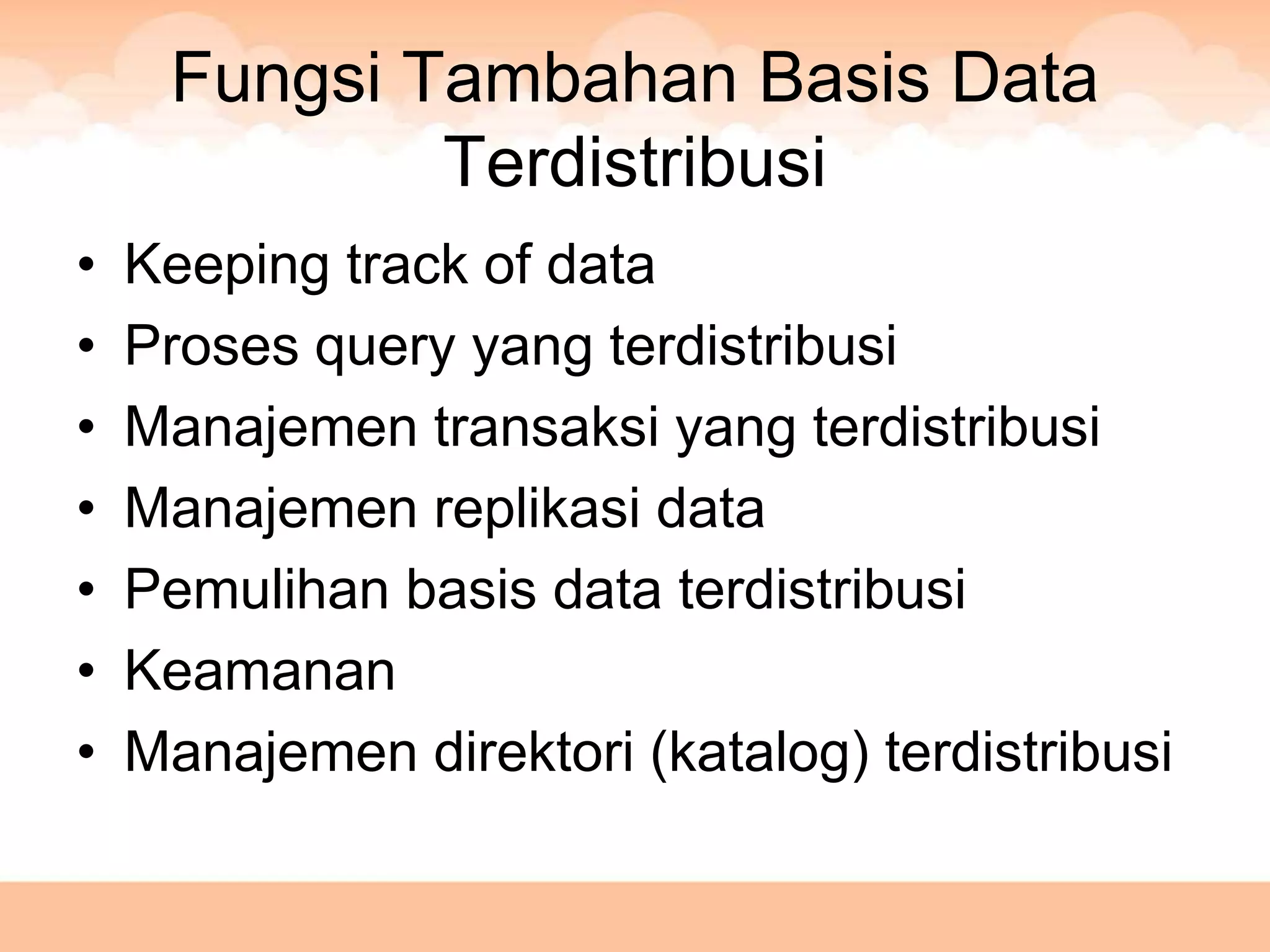 Sister 013 - database terdistribusi | PDF