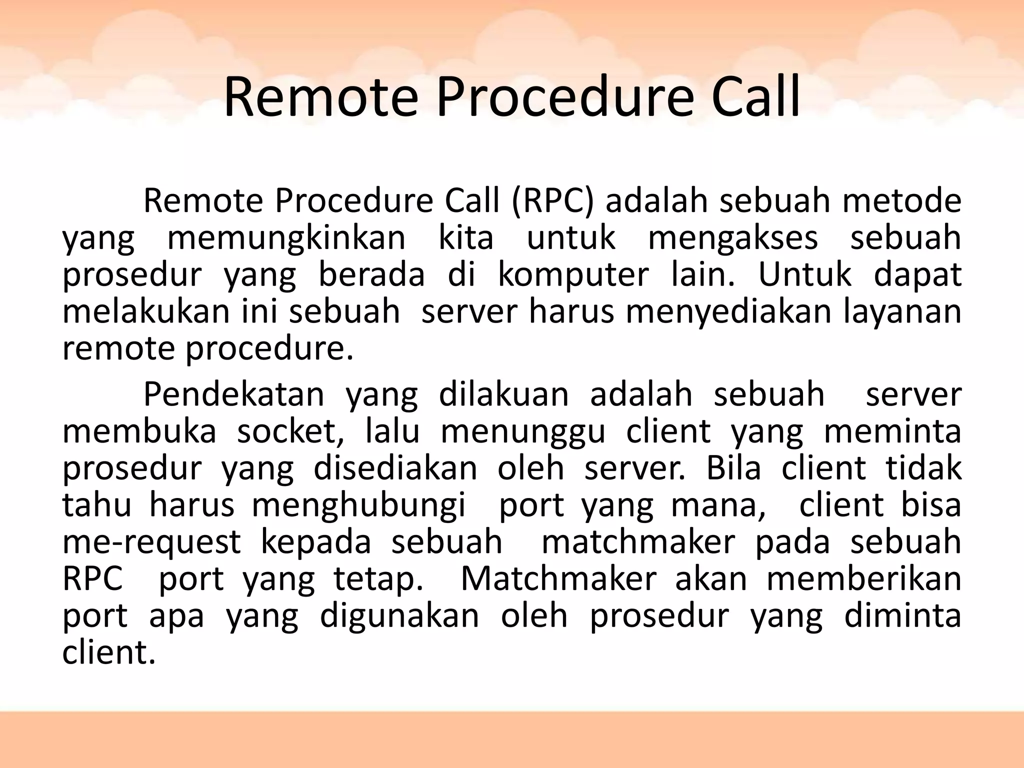 Sister 04 - remote procedure call (rpc) | PPT