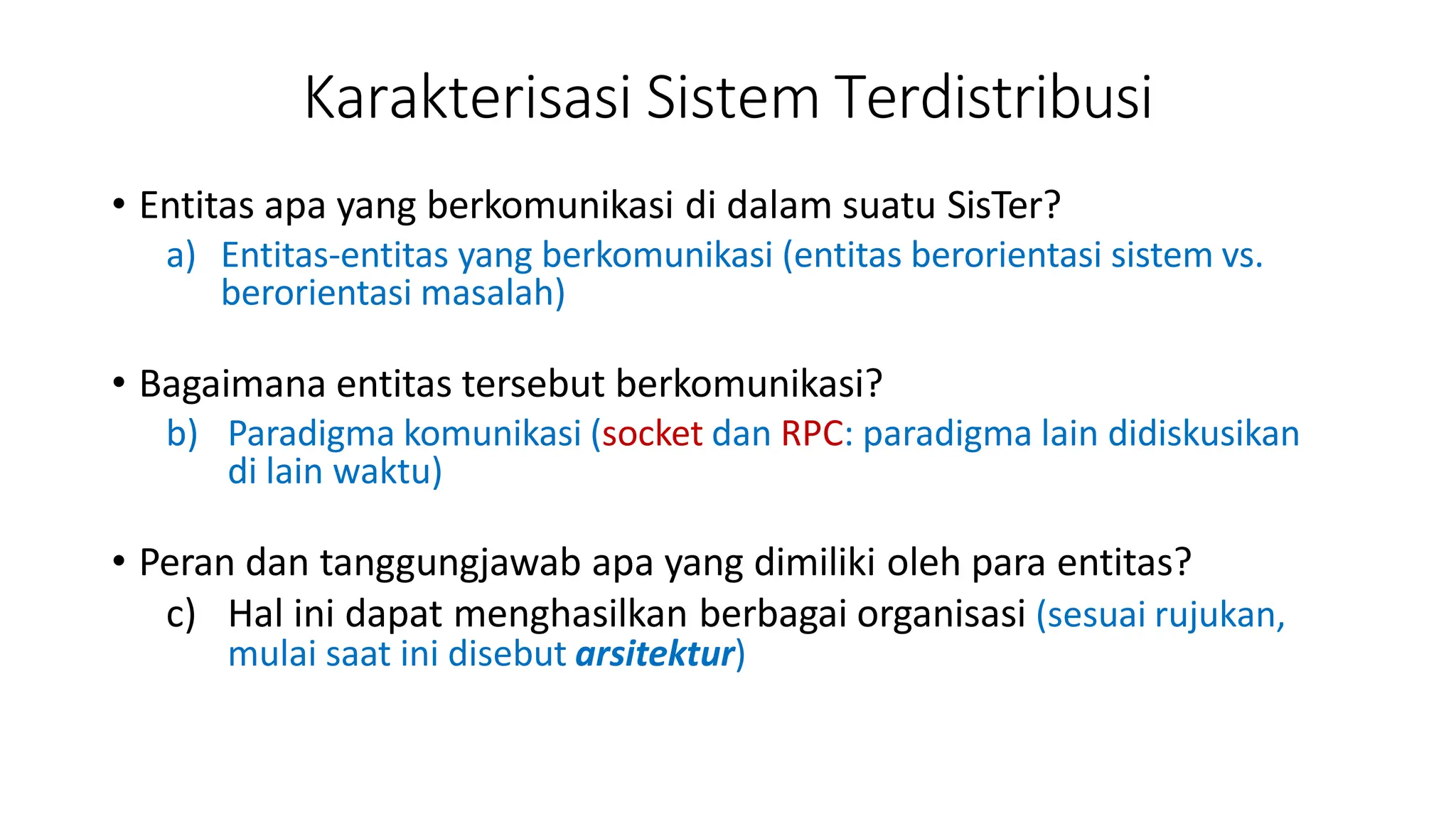 Arsitektur sistem terdistribusi | PPTX