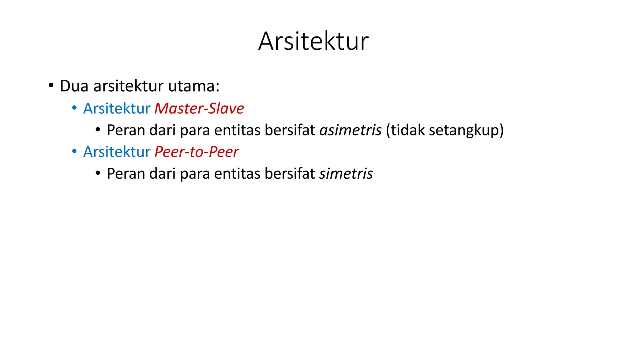 Arsitektur sistem terdistribusi | PPTX