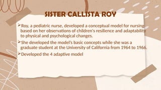 SISTER-CALLISTA-ROY. foundation of nursing | PPTX
