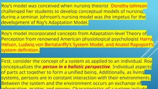 Sister-Callista-Roy The Adaptation model theory | PPTX