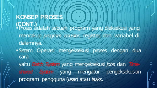 Sister_3_Proses_dan_Thread merupakan bagian dari sistem operasi | PPTX