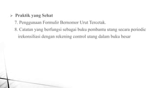 Sistim pencatatan utang akuntansi | PPTX