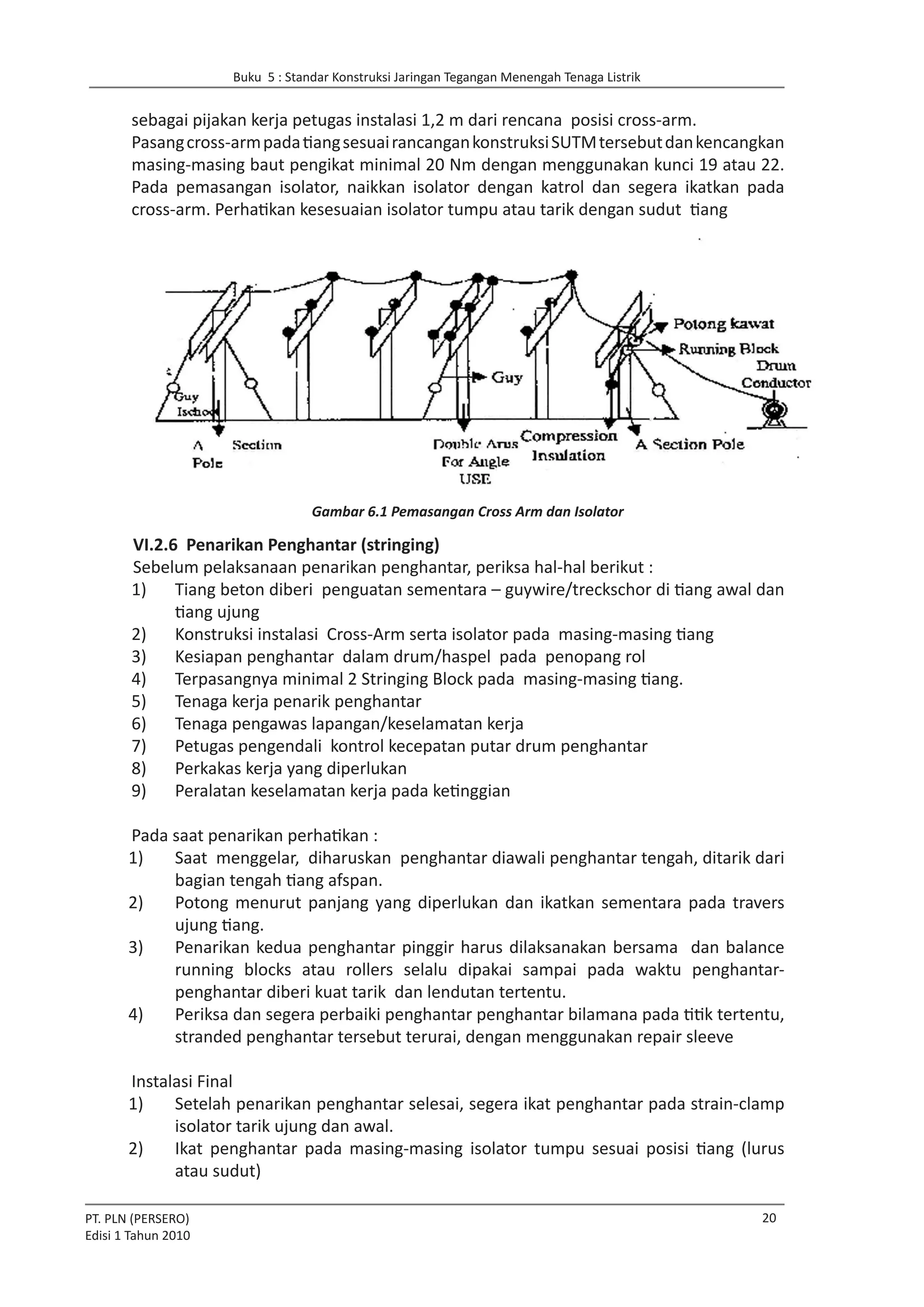 Sistim tarikan kabel pln 20 kv | PDF