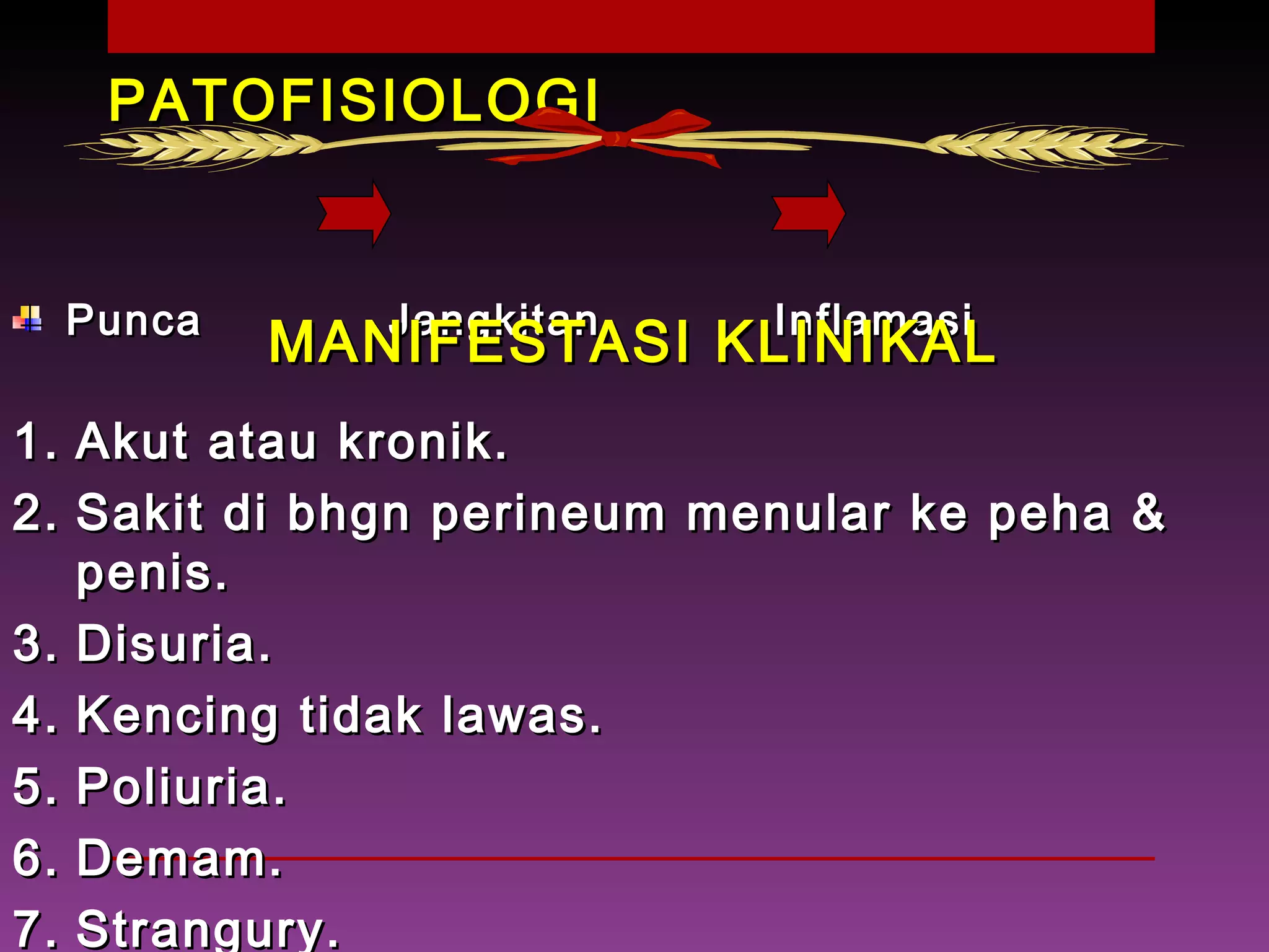 SISTITIS, PROSTATITIS AKUT, ORKITIS & EPIDIDIMITIS | PPT