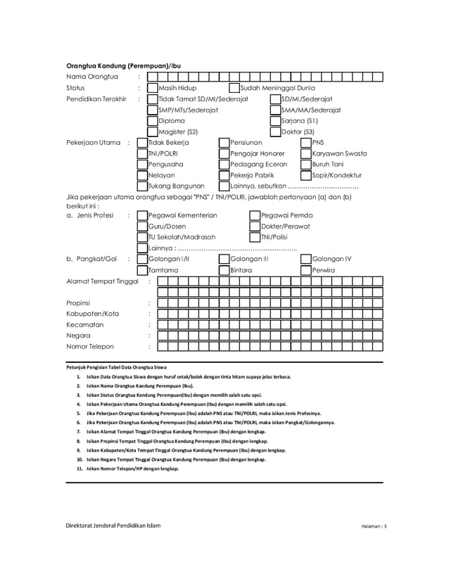 Siswa Baru Form Docx