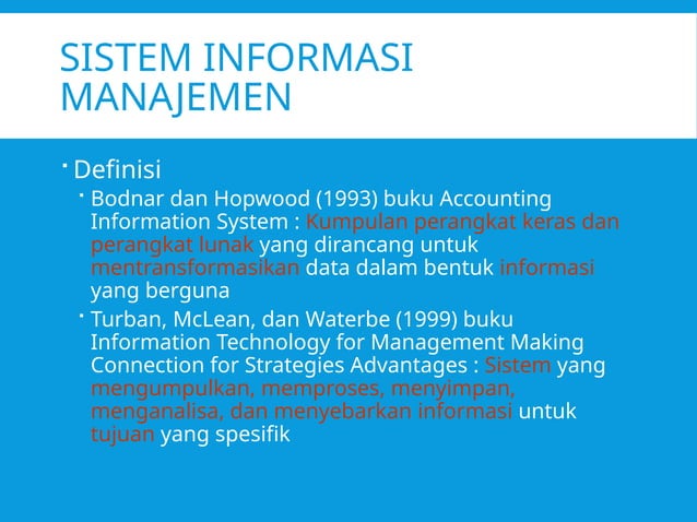 Sistem Informasi Manajemen (SIM) untuk Mahasiswa | PPTX
