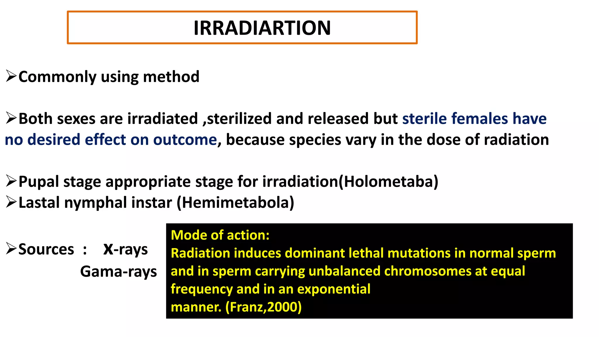 Sterile Insect Technique | PPTX