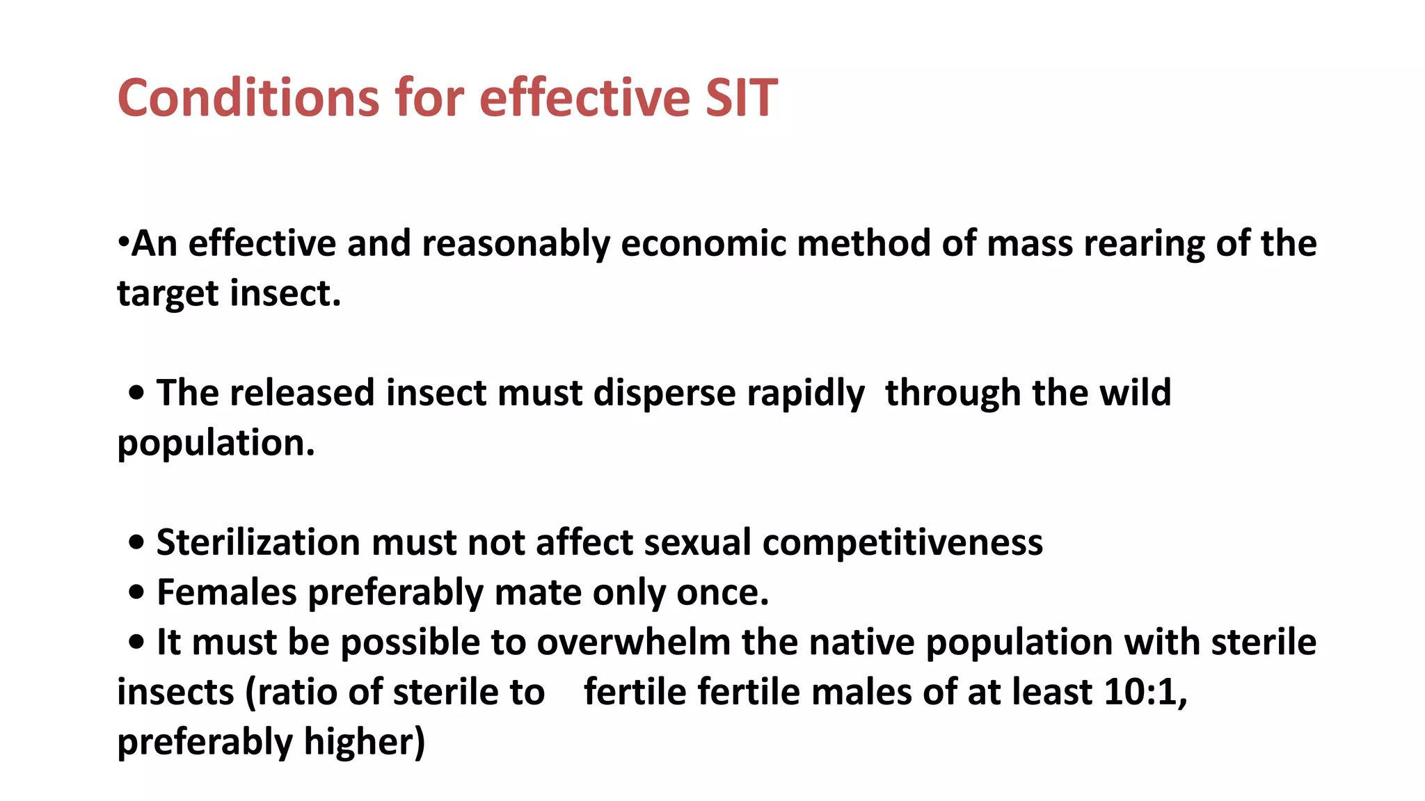 Sterile Insect Technique | PPTX