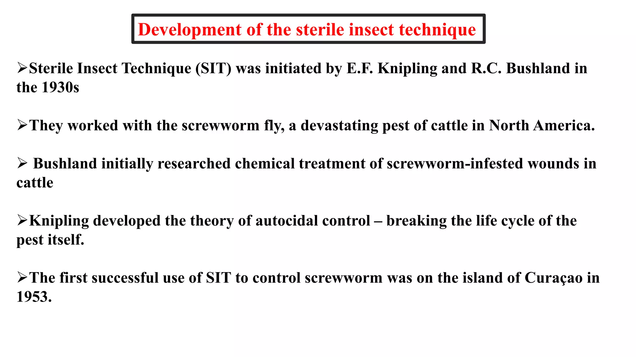 Sterile Insect Technique | PPTX