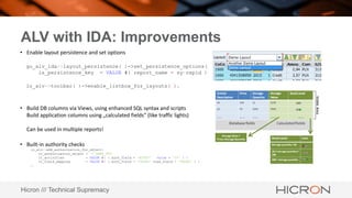 ALV with Integrated Data Access | PPTX | Databases | Computer Software and Applications