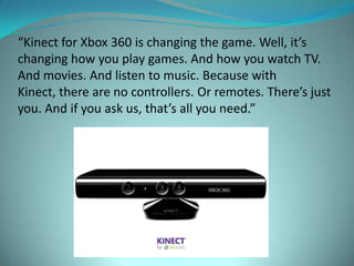 SIT - Microsoft Kinect | PPT