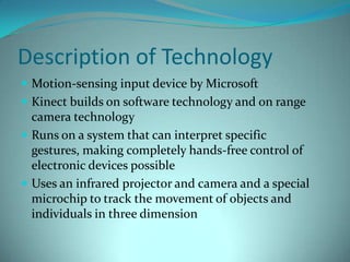 SIT - Microsoft Kinect | PPT