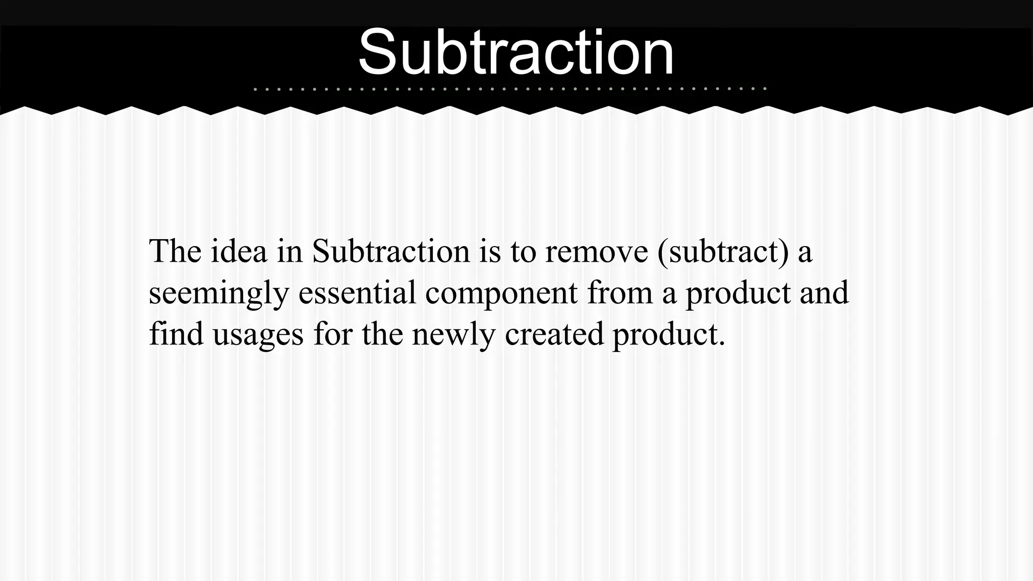 Systematic Inventive Thinking (SIT) | PPTX