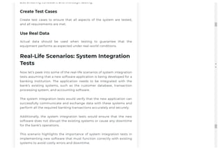 System Integration Testing: Achieving Robustness in Software Systems | PPT