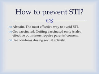 Sexually Transmitted Disease | PPTX