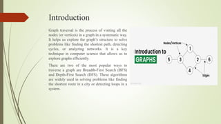 Breadth First Search and Depth First Search Algorithm | PPT