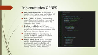 Breadth First Search and Depth First Search Algorithm | PPT