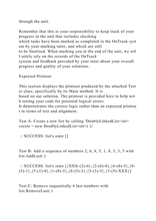 SIT221 Data Structures and Algorithms Trimester 2, 2019 .docx | Programming Languages | Computing