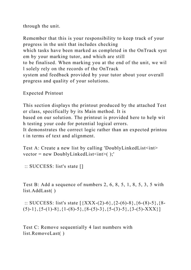 SIT221 Data Structures and Algorithms Trimester 2, 2019 .docx | Programming Languages | Computing