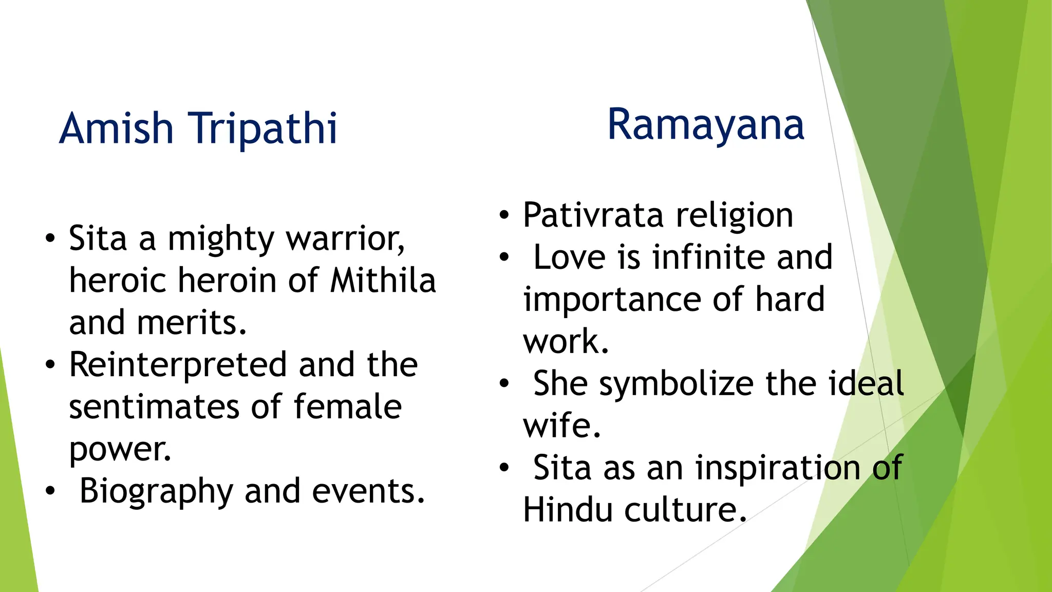 Sita by Amish Tripathi | Class Presentation | PPTX | Hinduism | Religion & Spirituality