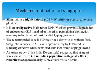 Sitagliptin an oral anti-diabetic agent | PPTX