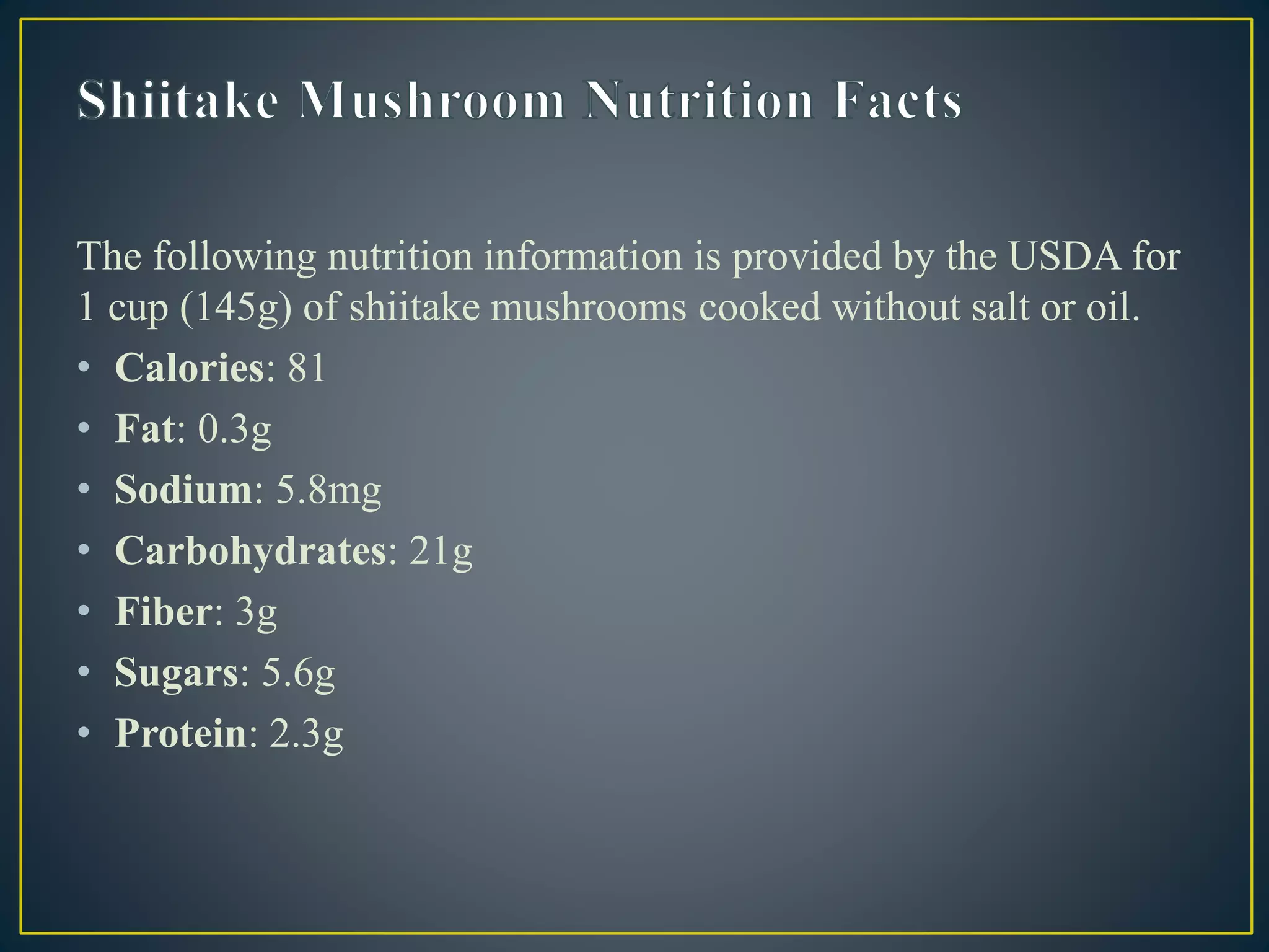 Shiitake cultivation methods | PPTX