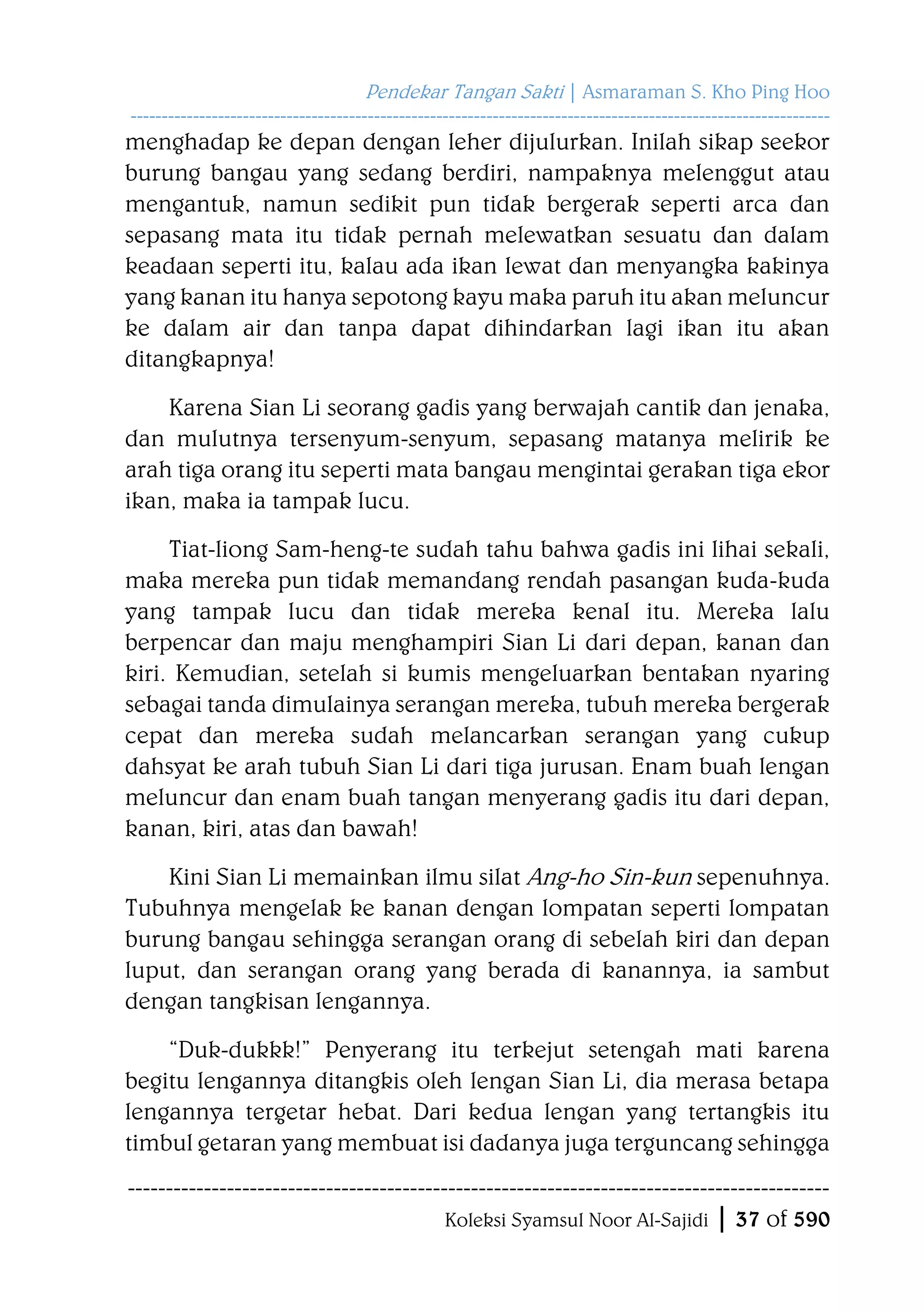 Si Tangan Sakti Kho Ping Hoo | PDF