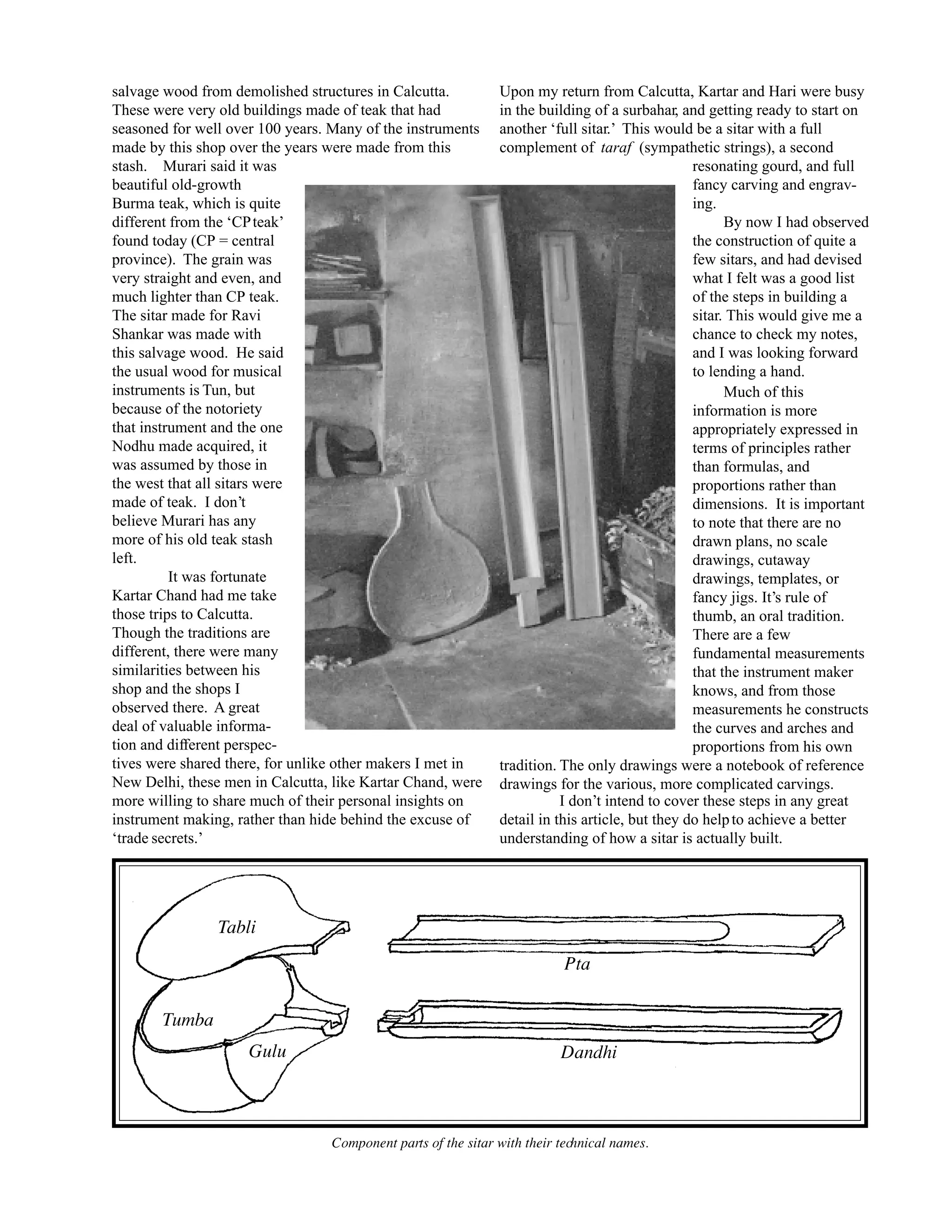 Sitar Making In India | PDF