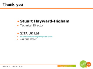 2009 08 SITA - Stuart Hayward-Higham | PPT