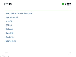 Open source in the SAP world | PPT