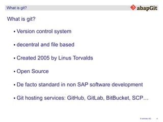 #SitBERN modern abap development with abapgit | PPT