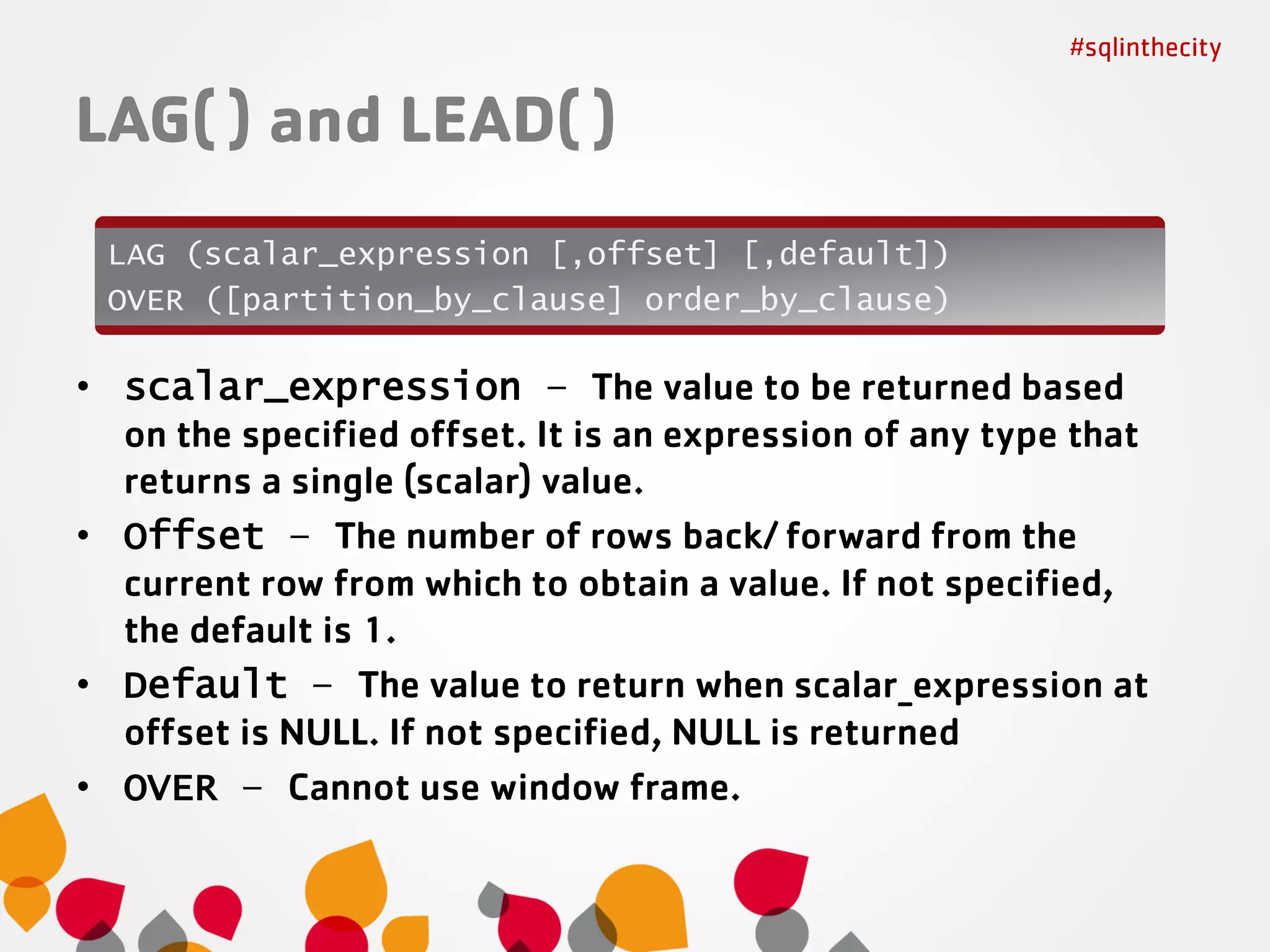 Windowing functions - Kevin Boles | PPT