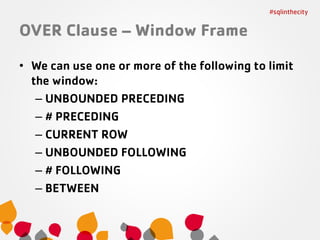 Windowing functions - Kevin Boles | PPT