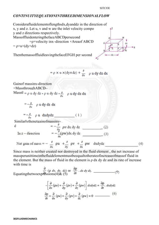 Hydraulics Continuity Equation .ppt