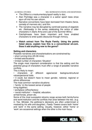 Sitcom case study | PDF