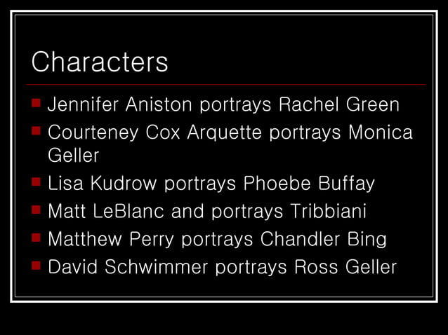 Sitcom Friends | PPT