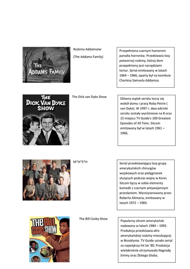 Sitcom prezentacja | PDF