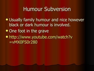 Sitcom - Conventions + Subversions | PPT