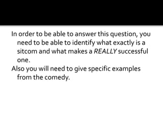 Sitcoms | PPTX