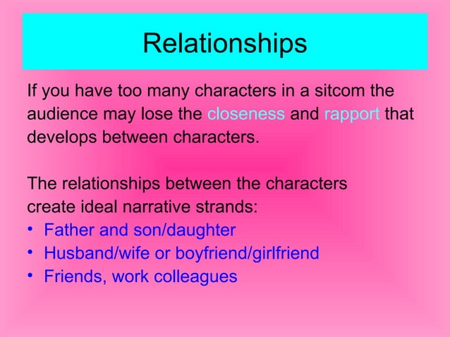 Sitcoms Characters | PPT