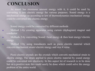Elimination of sound Energy Losses... | PPTX