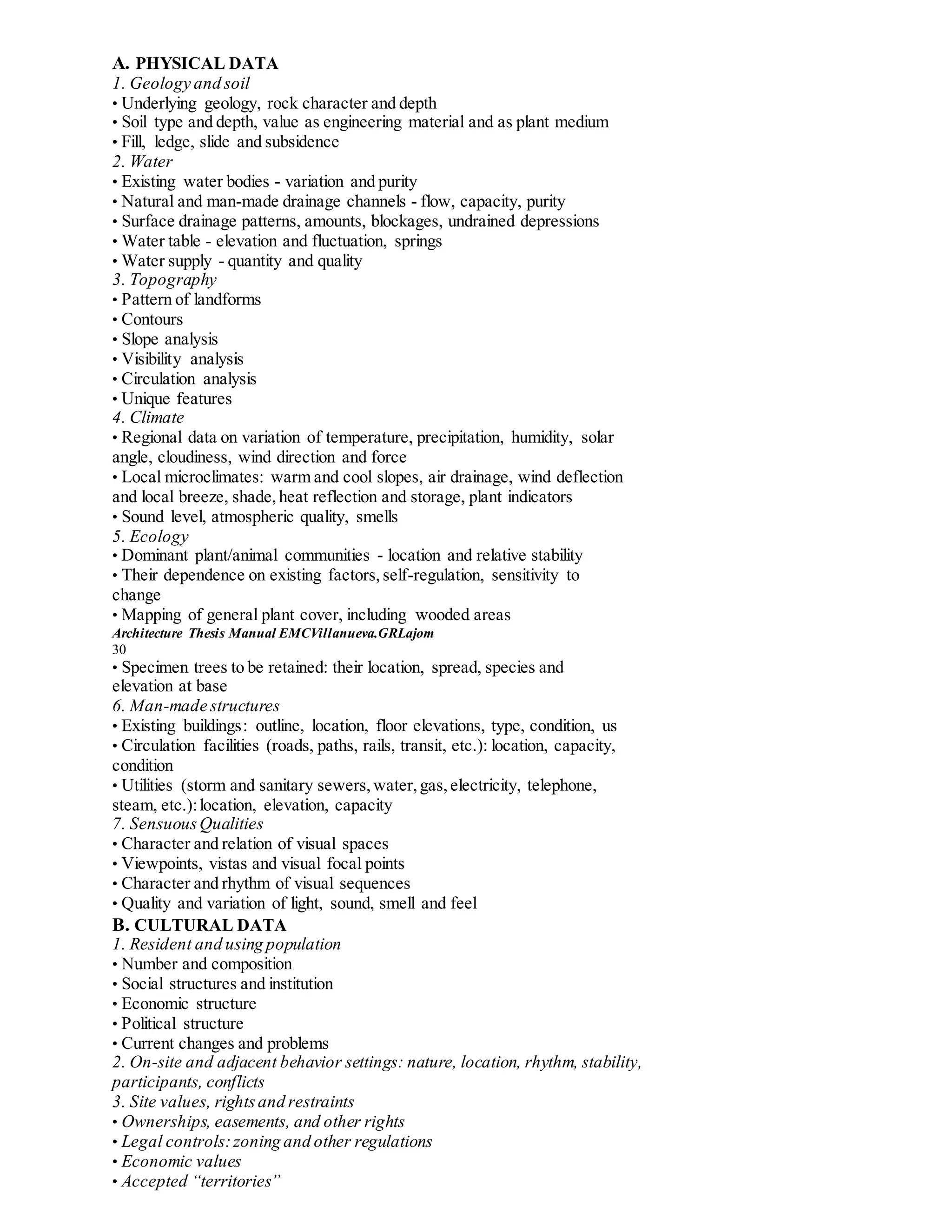 Site selection and justification | DOCX